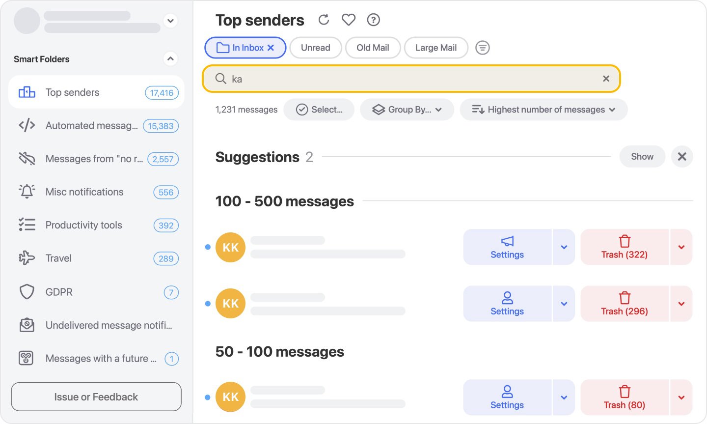 Searching and Filtering