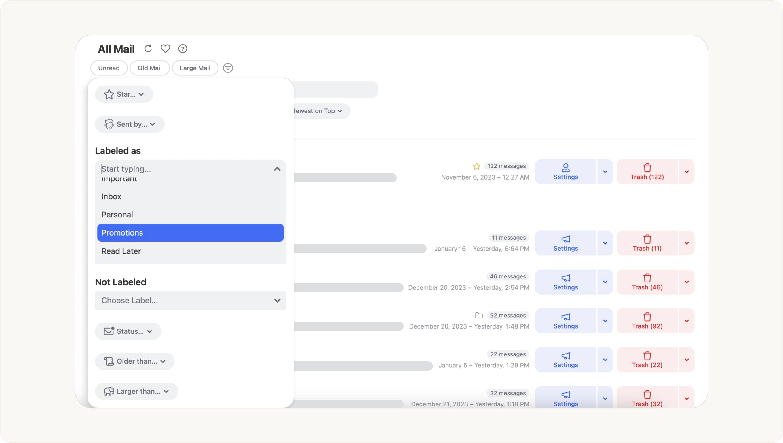 Keep the Promotions Tab Clean