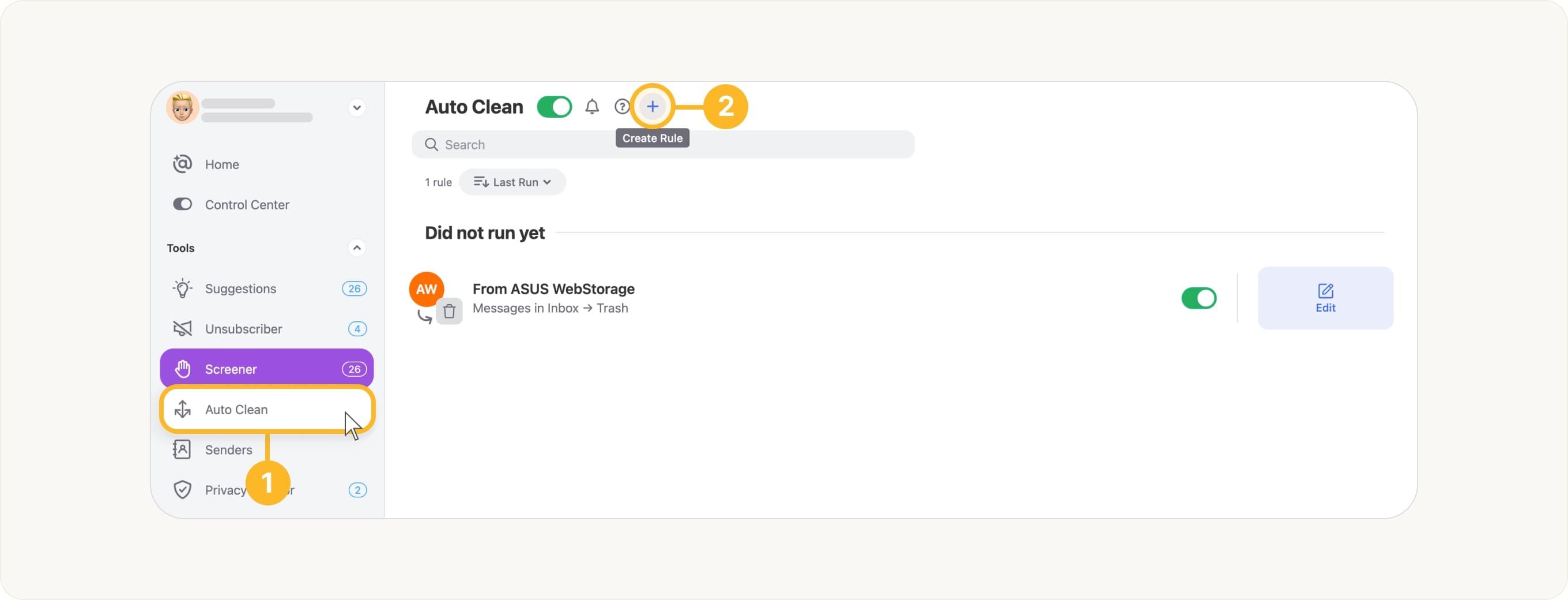 Clean Messages from Unusual Senders