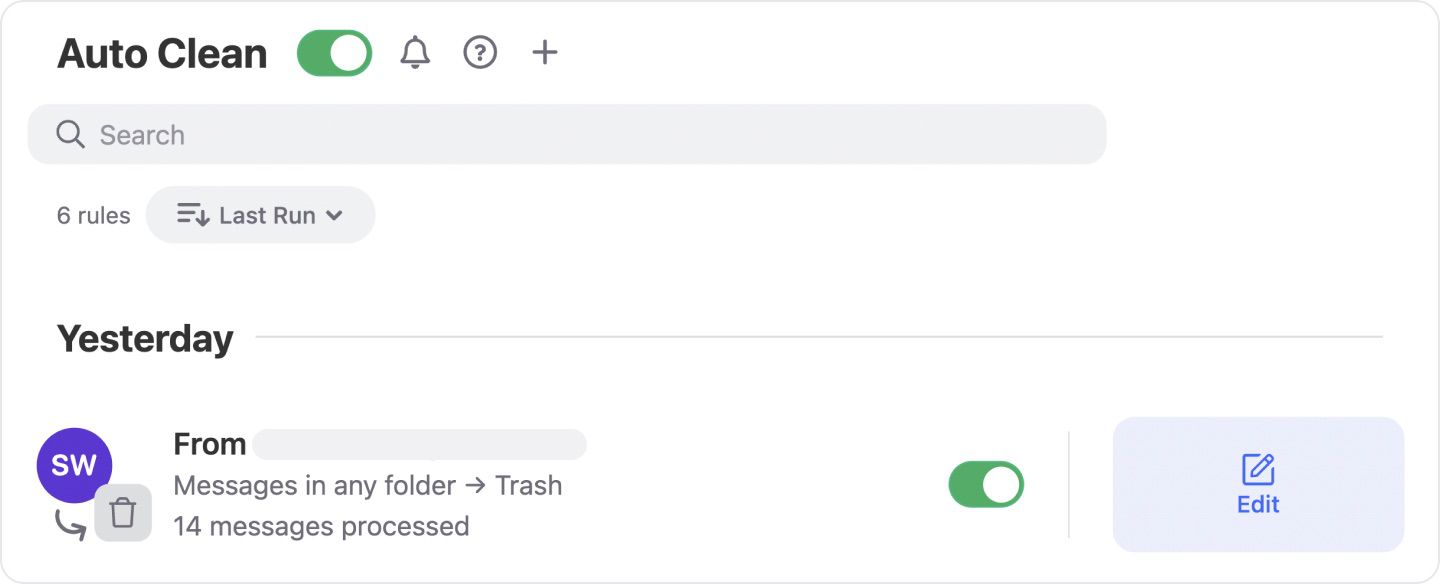 Creating and Editing Auto Clean Rules