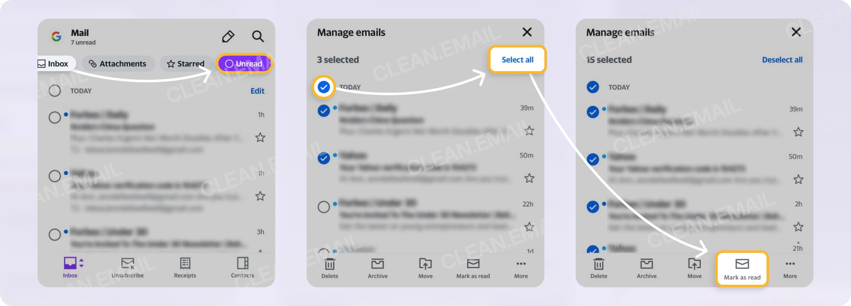 How to Mark All Emails as Read in Yahoo | Clean Email
