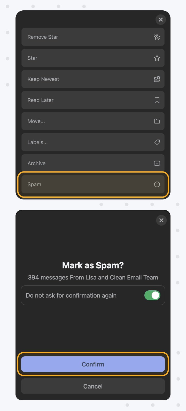 How to Mark Email as Spam on Android | Clean Email