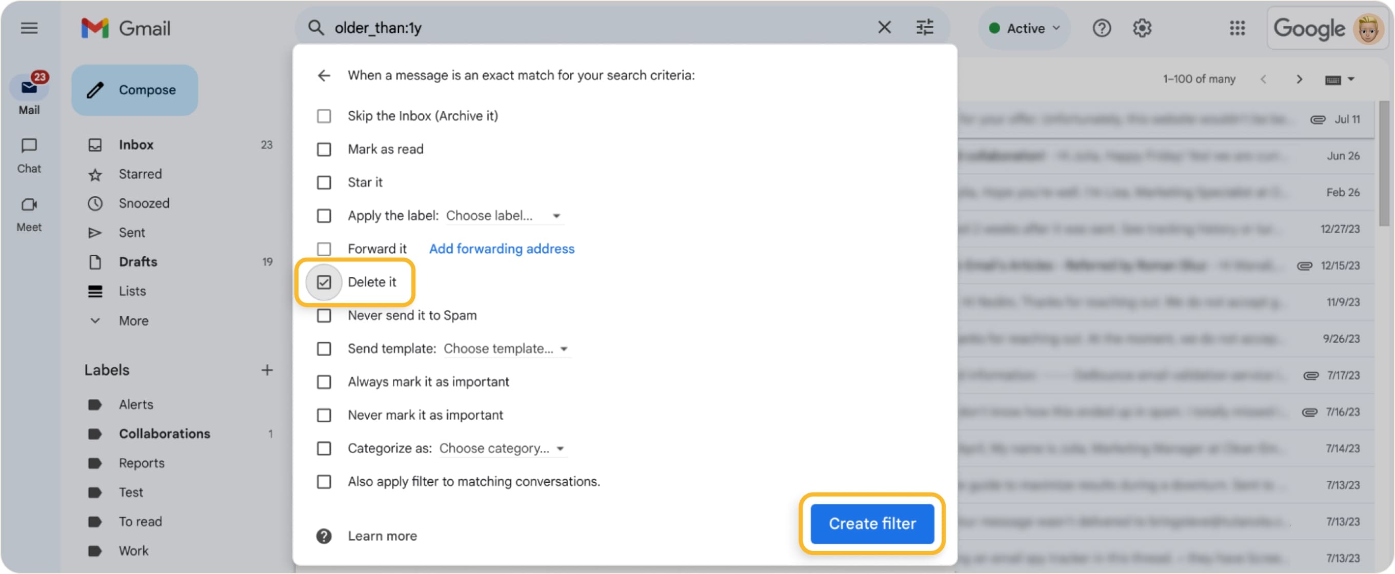 How to Auto-Delete Emails in Gmail: Rules, Old Emails & Spam
