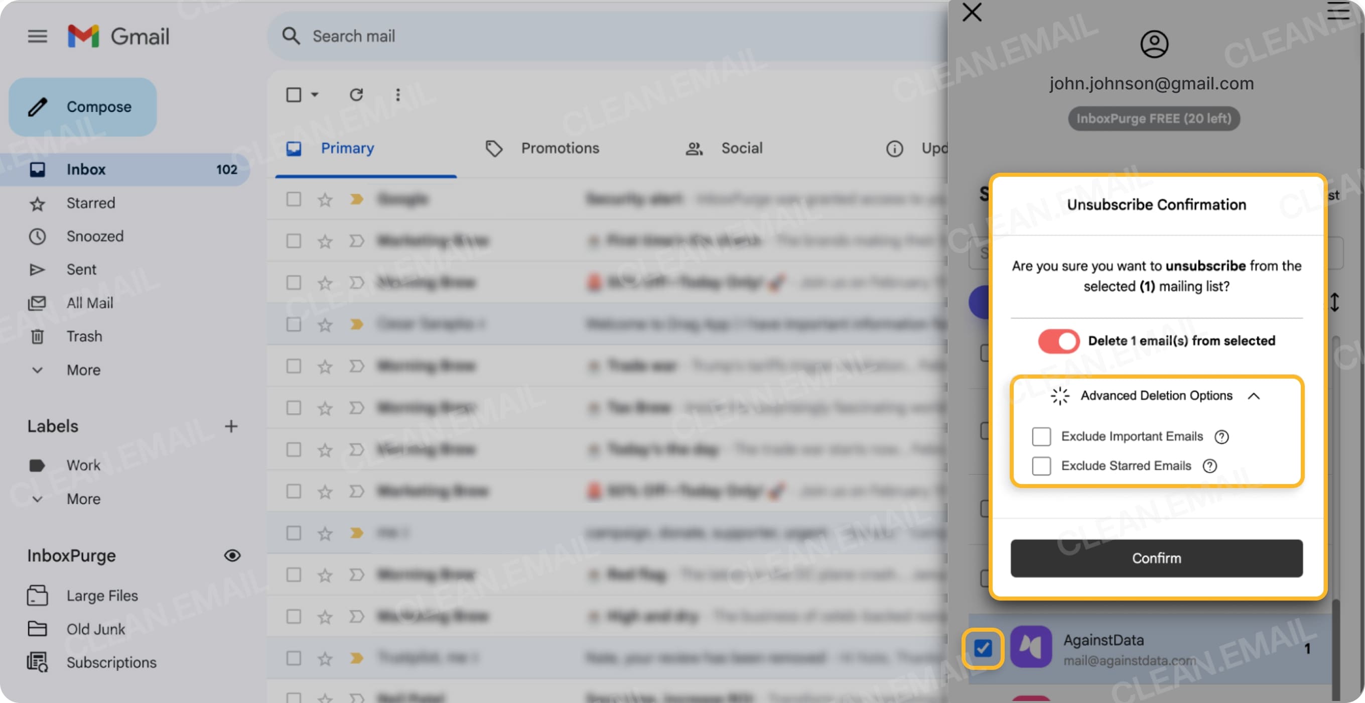 Best InboxPurge Alternative to Purge Gmail | Clean Email