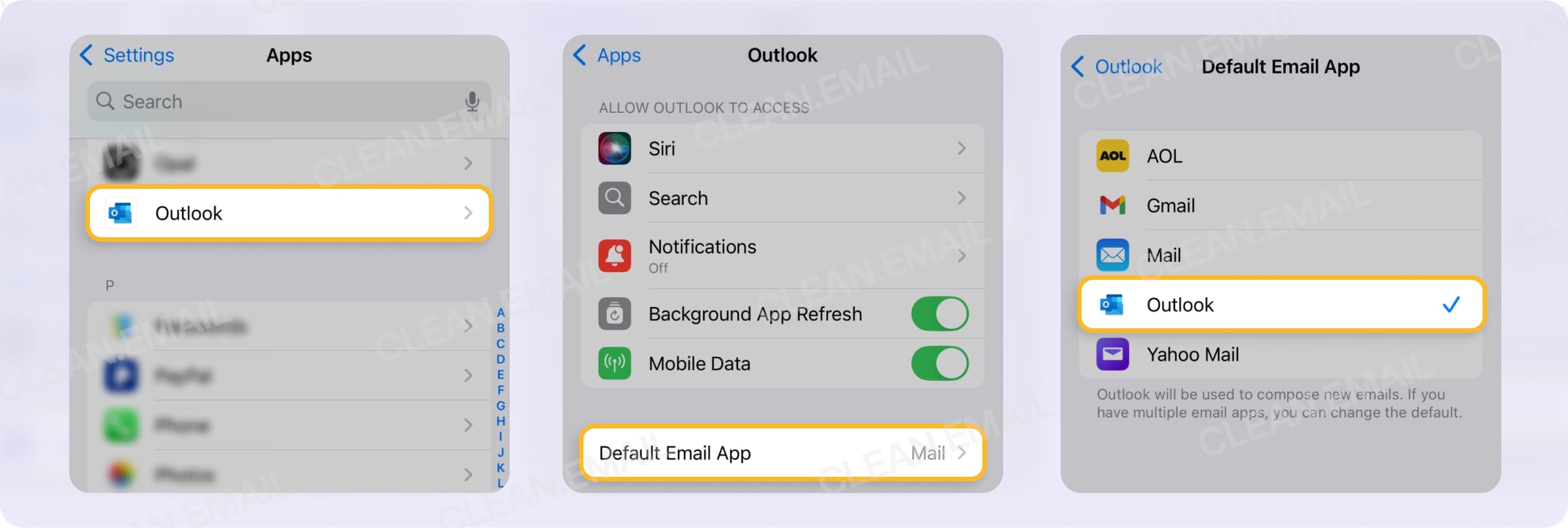Change the Default Browser and Email Apps on iPhone and Mac