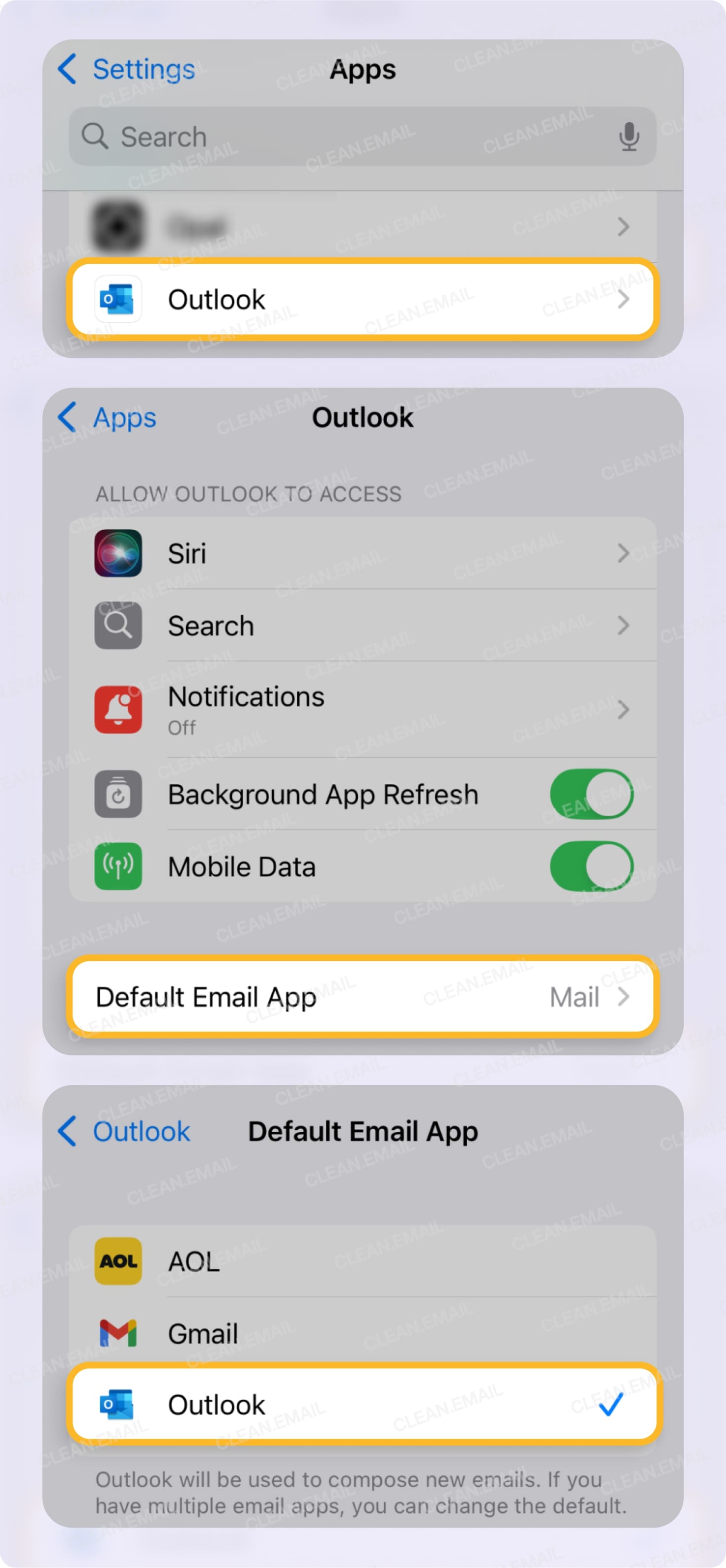 Change the Default Browser and Email Apps on iPhone and Mac