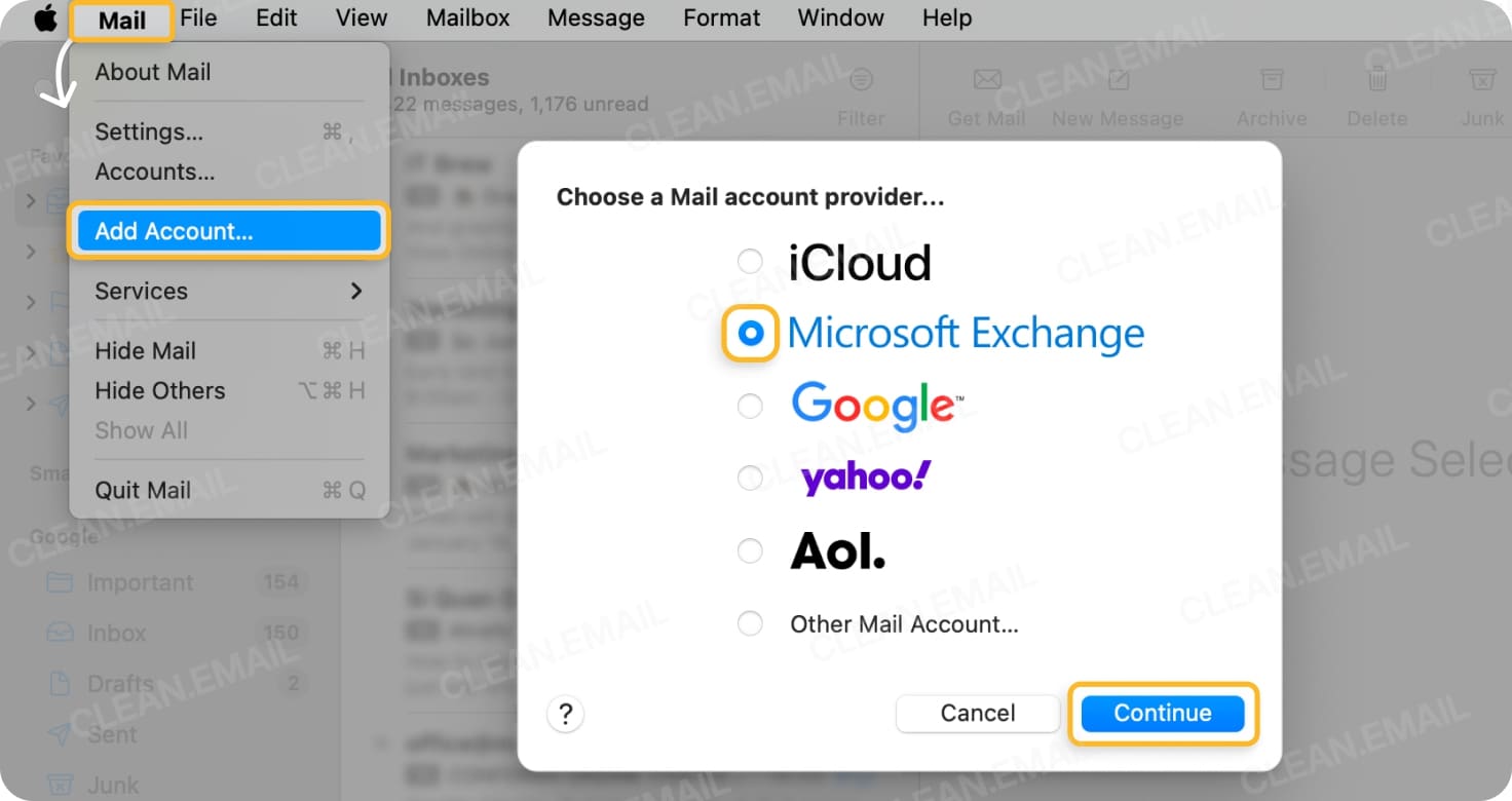 How To Add Another Email To The Mail App On Mac