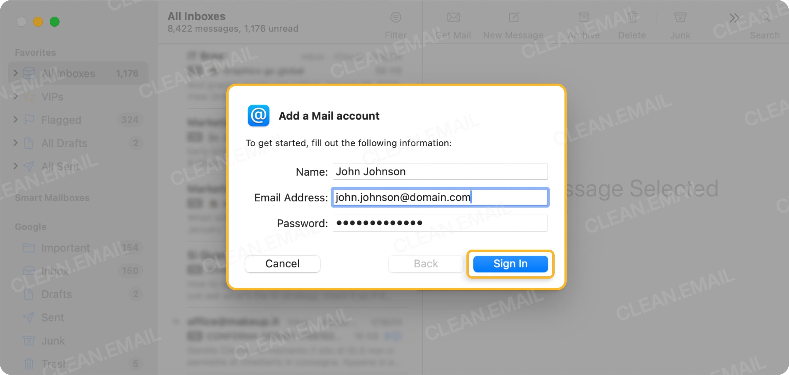 How To Add Another Email To The Mail App On Mac