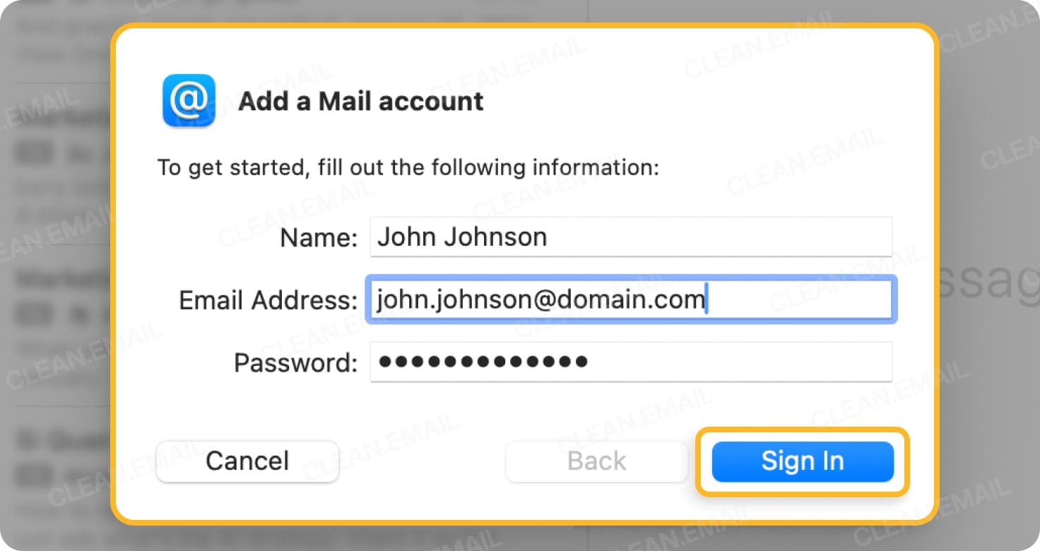 How To Add Another Email To The Mail App On Mac