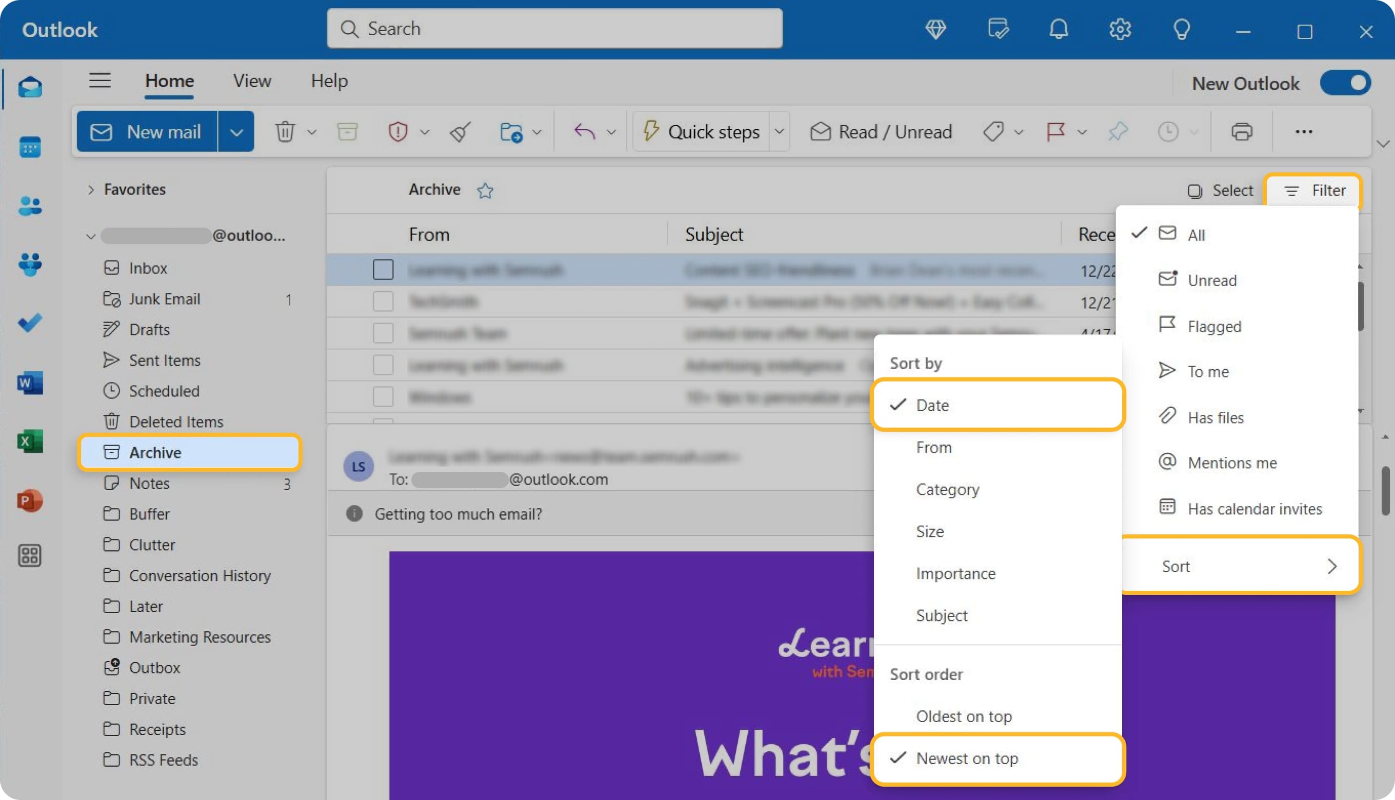 How to Show Emails From Last Week in Gmail and Outlook