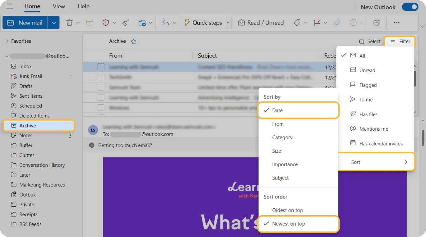 How to Show Emails From Last Week in Gmail and Outlook
