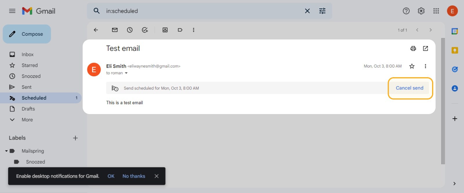 How To Schedule an Email in Gmail | Clean Email