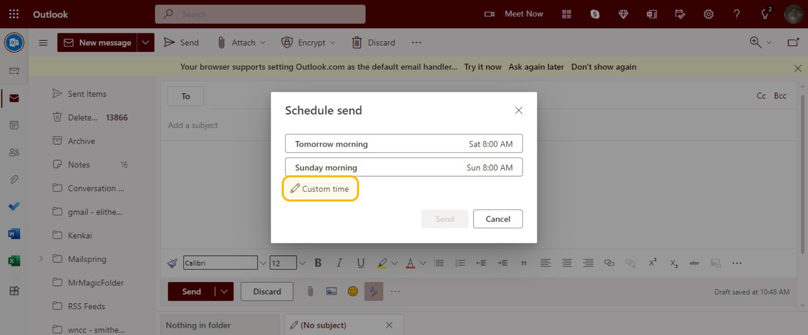 How To Schedule an Email in Outlook | Clean Email