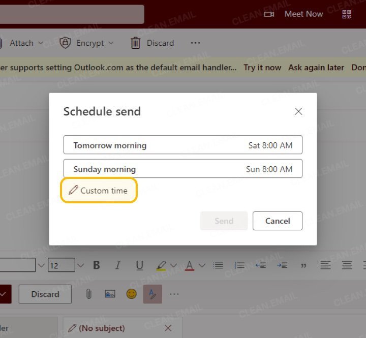 How To Schedule an Email in Outlook | Clean Email