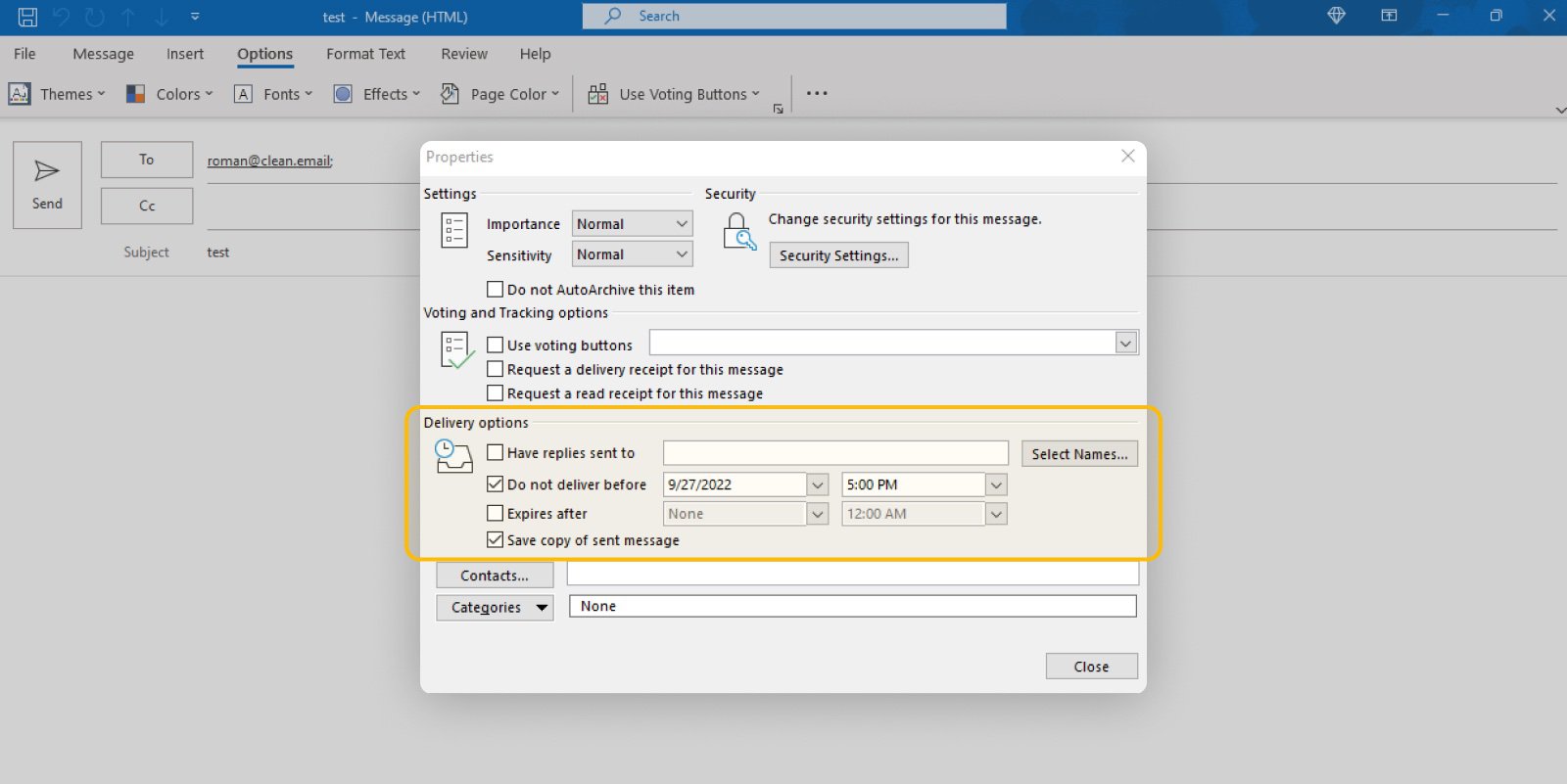 How To Schedule an Email in Outlook | Clean Email