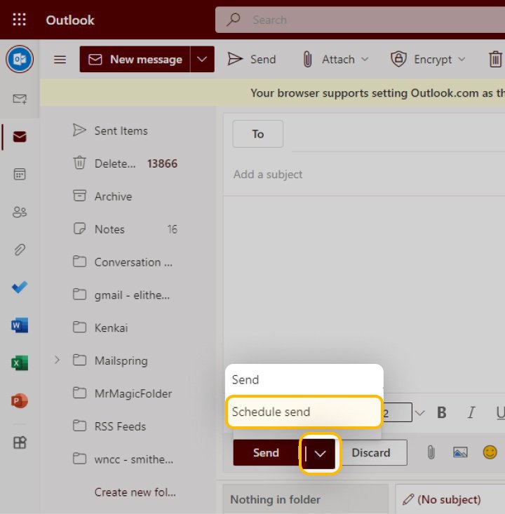 How To Schedule an Email in Outlook | Clean Email