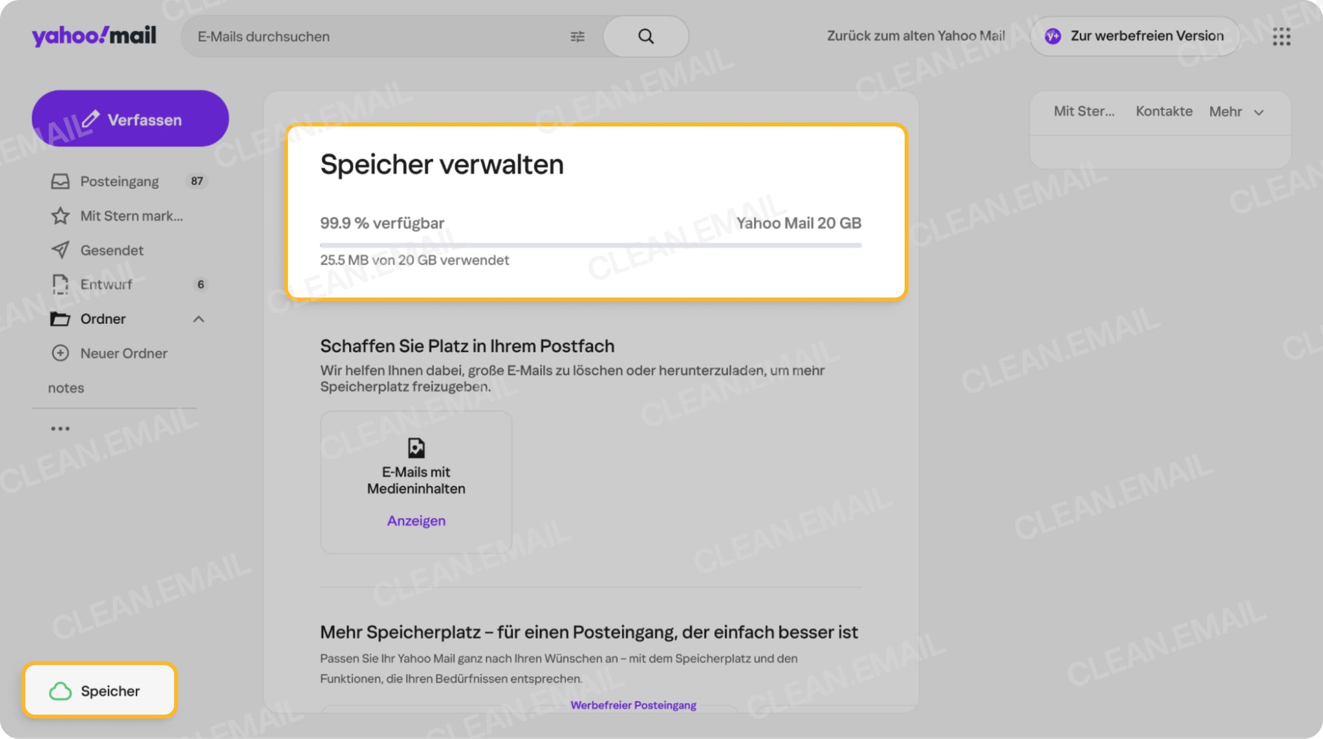 Yahoo Mail Speicherlimit: Alles, was Sie wissen müssen