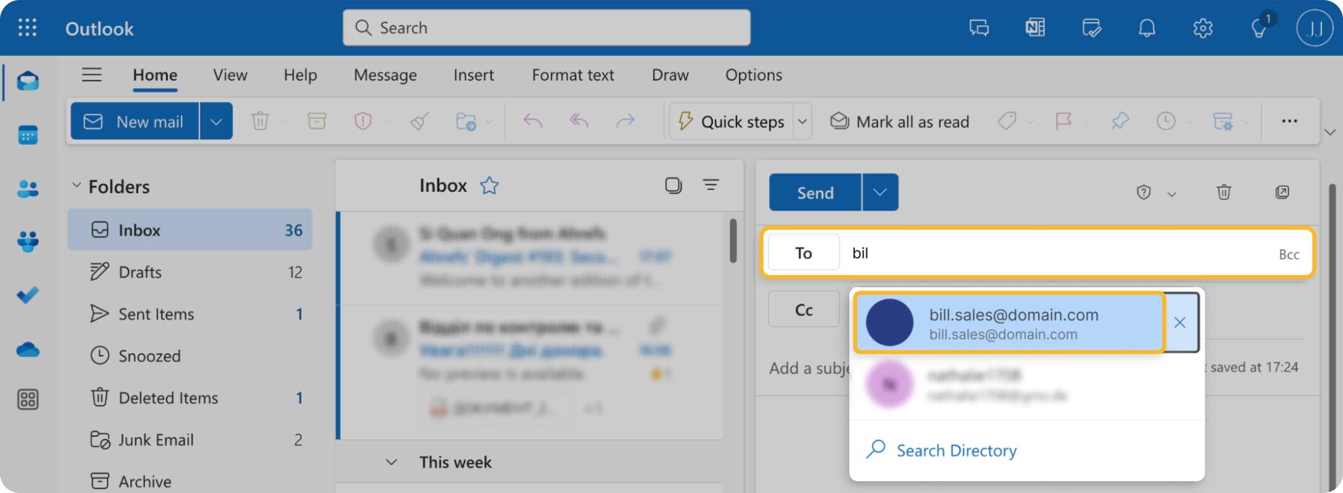 What Is An AutoComplete Email Address In Gmail And Outlook?