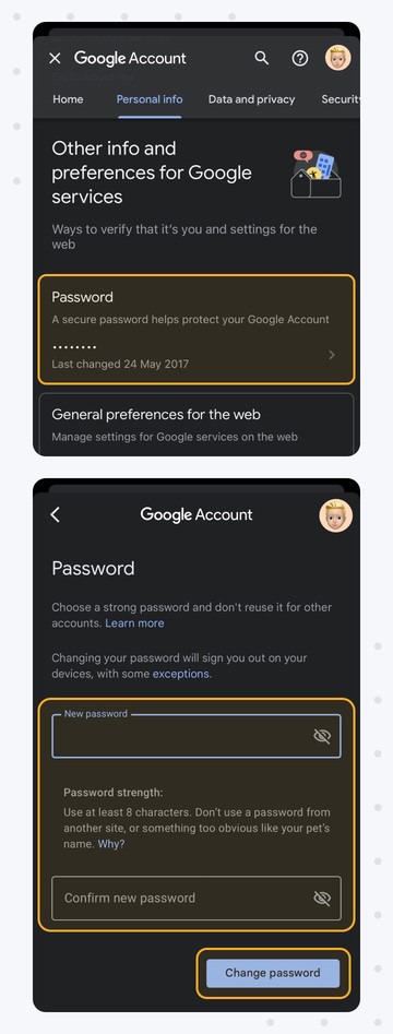How To Change Your Gmail Password with Screenshots 