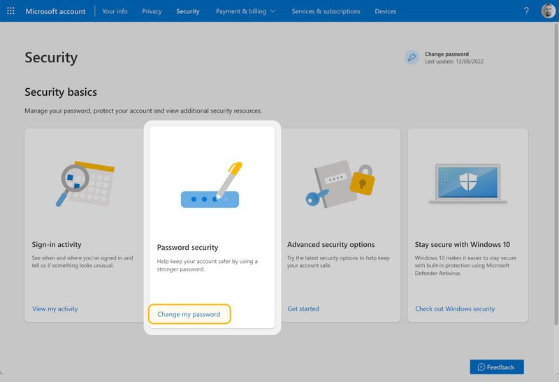 How To Change Password In Outlook Web Desktop Mobile 