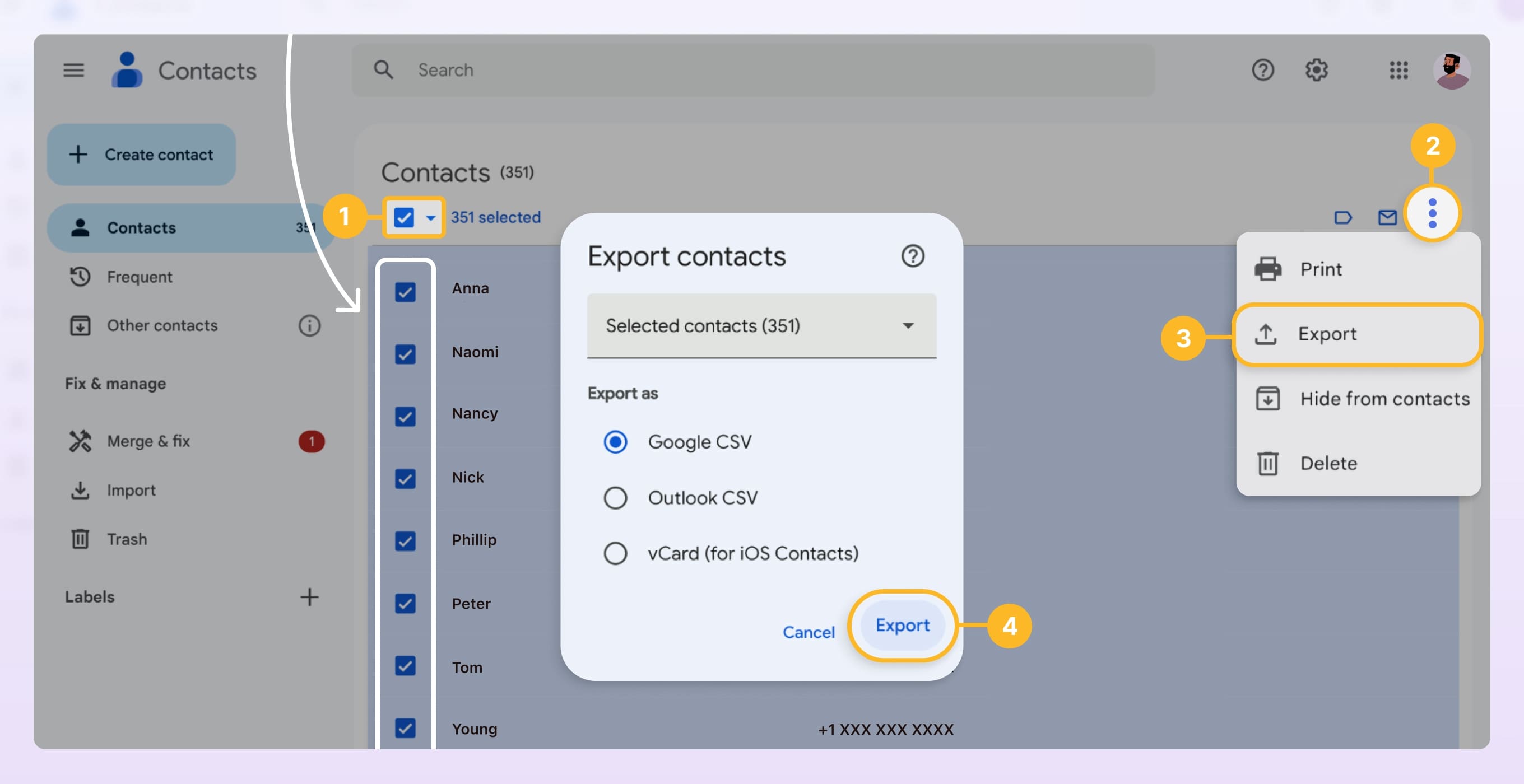 Easy Ways To Find And Work With Your Google Contacts List