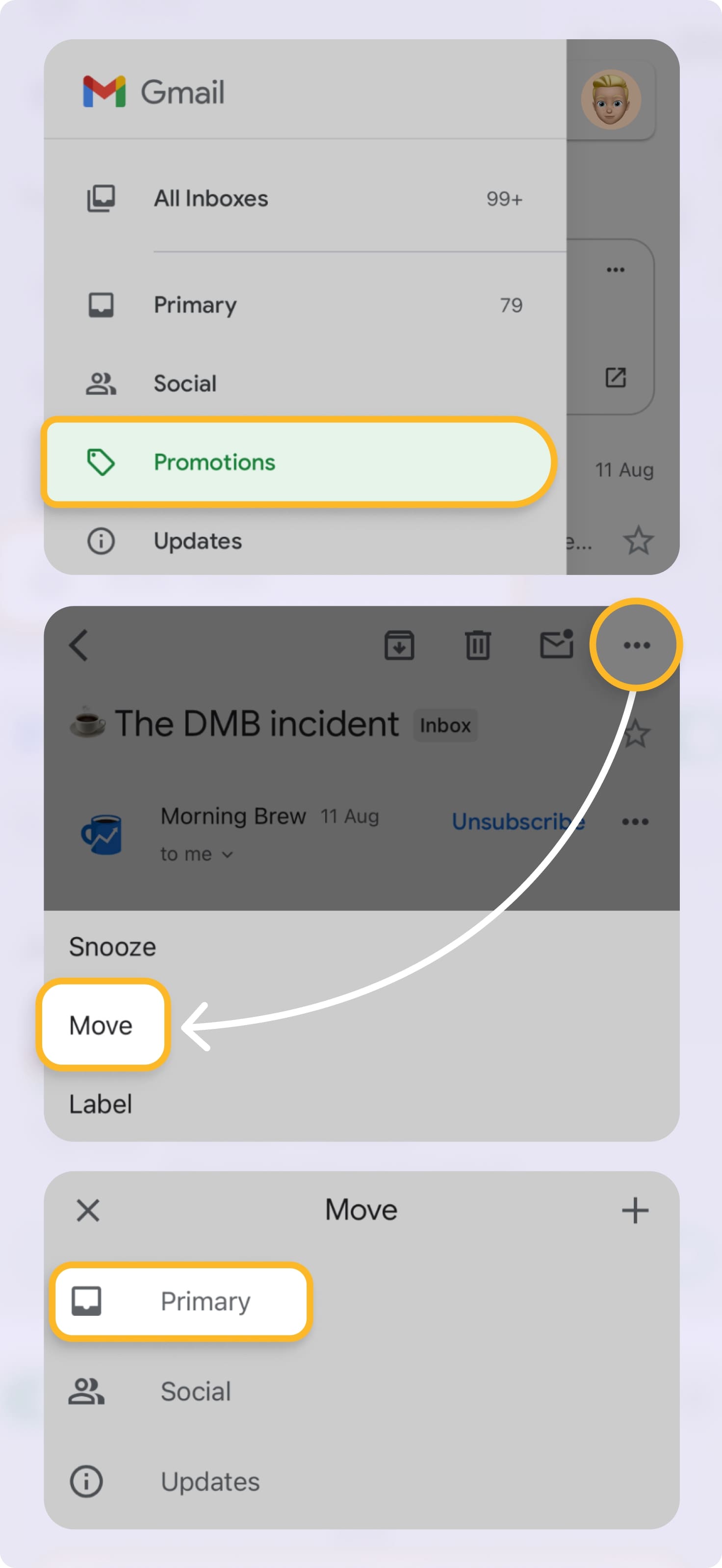 How To Move Emails From Promotions To Primary In 2025
