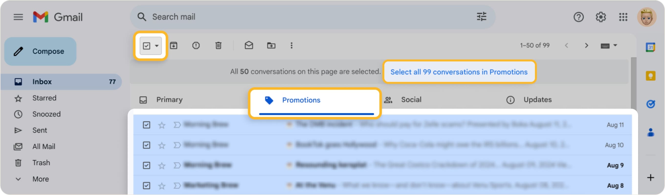 How To Move Emails From Promotions To Primary In 2025