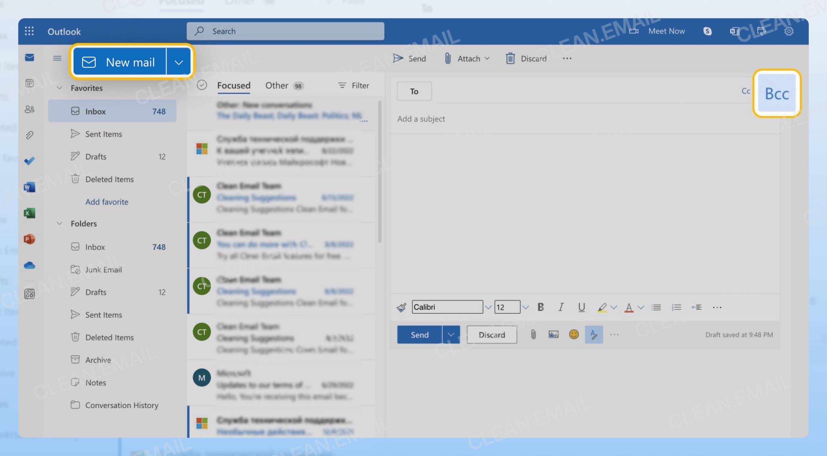 How To Send Mass Email In Outlook | Guide By Clean Email