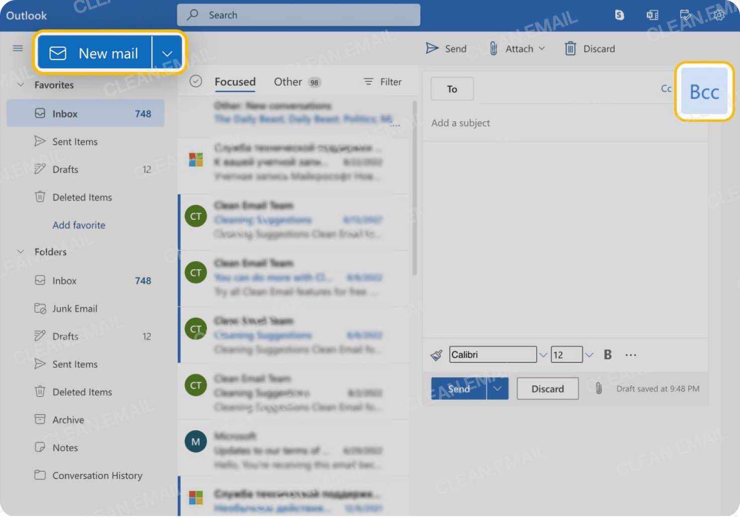 How To Send Mass Email In Outlook | Guide By Clean Email