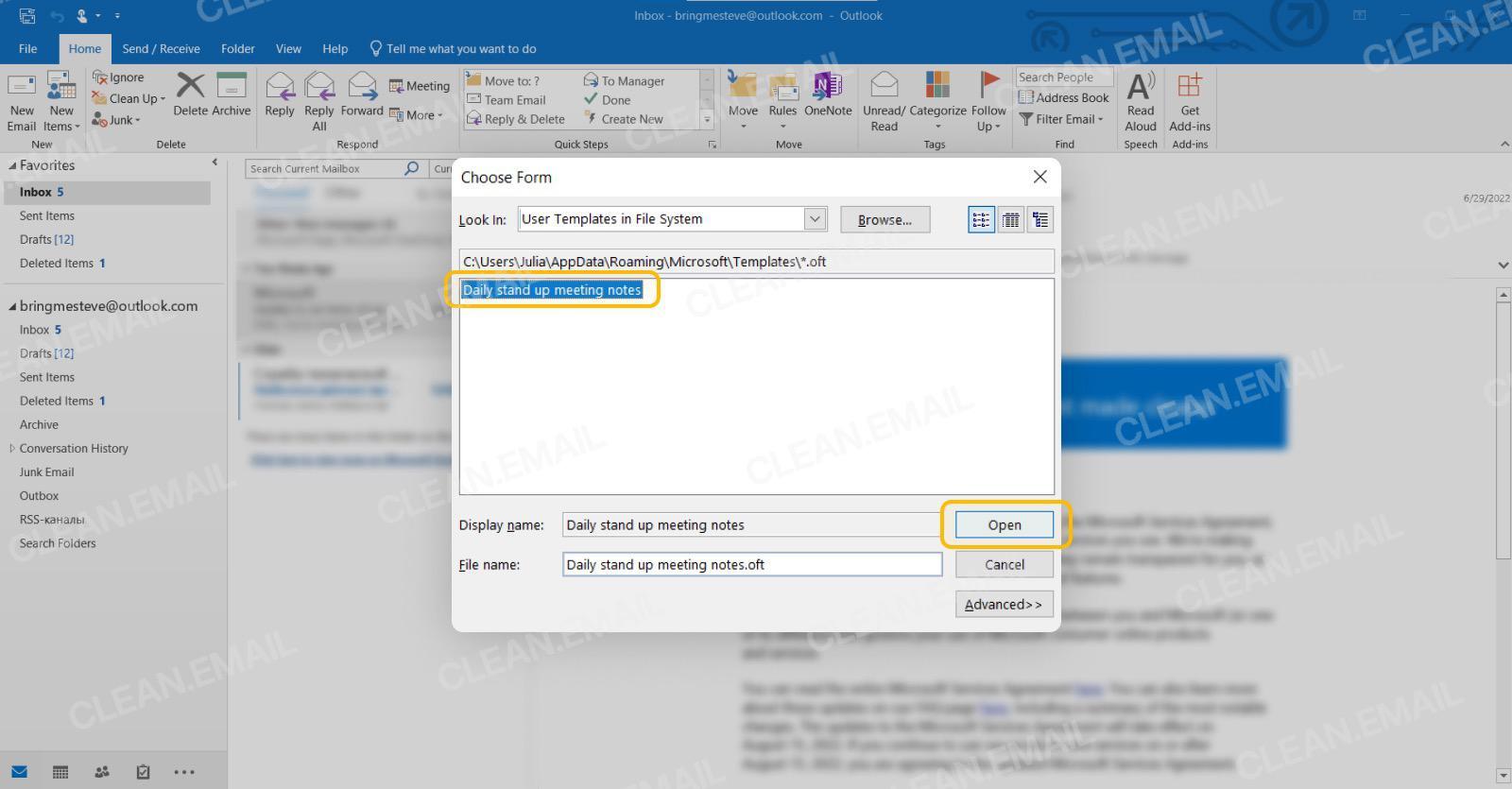 How To Create An Email Template In Outlook And Use It