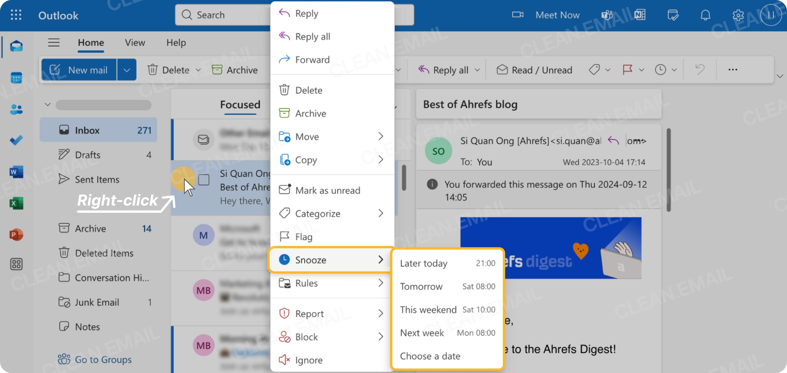 How to Use Outlook Snooze Email Feature: Full Guide For 2026