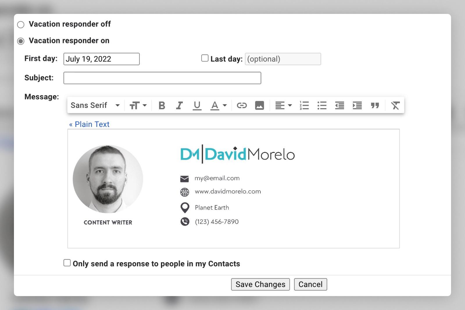 How to Create an Email Signature in Canva