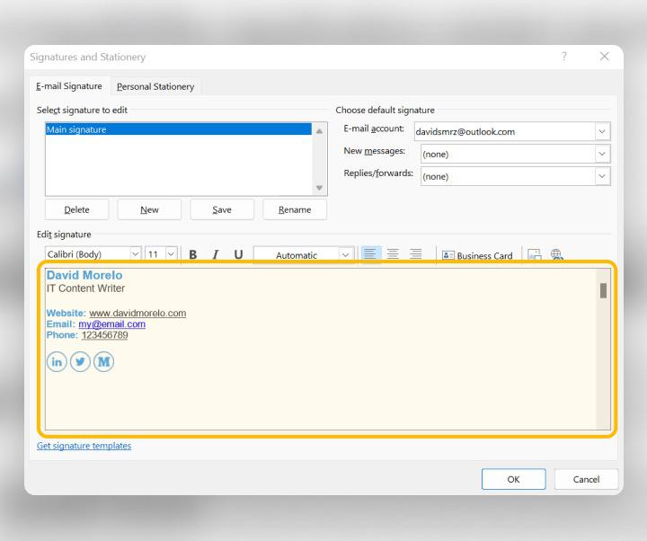 How to Create & Add HTML Signature in Outlook