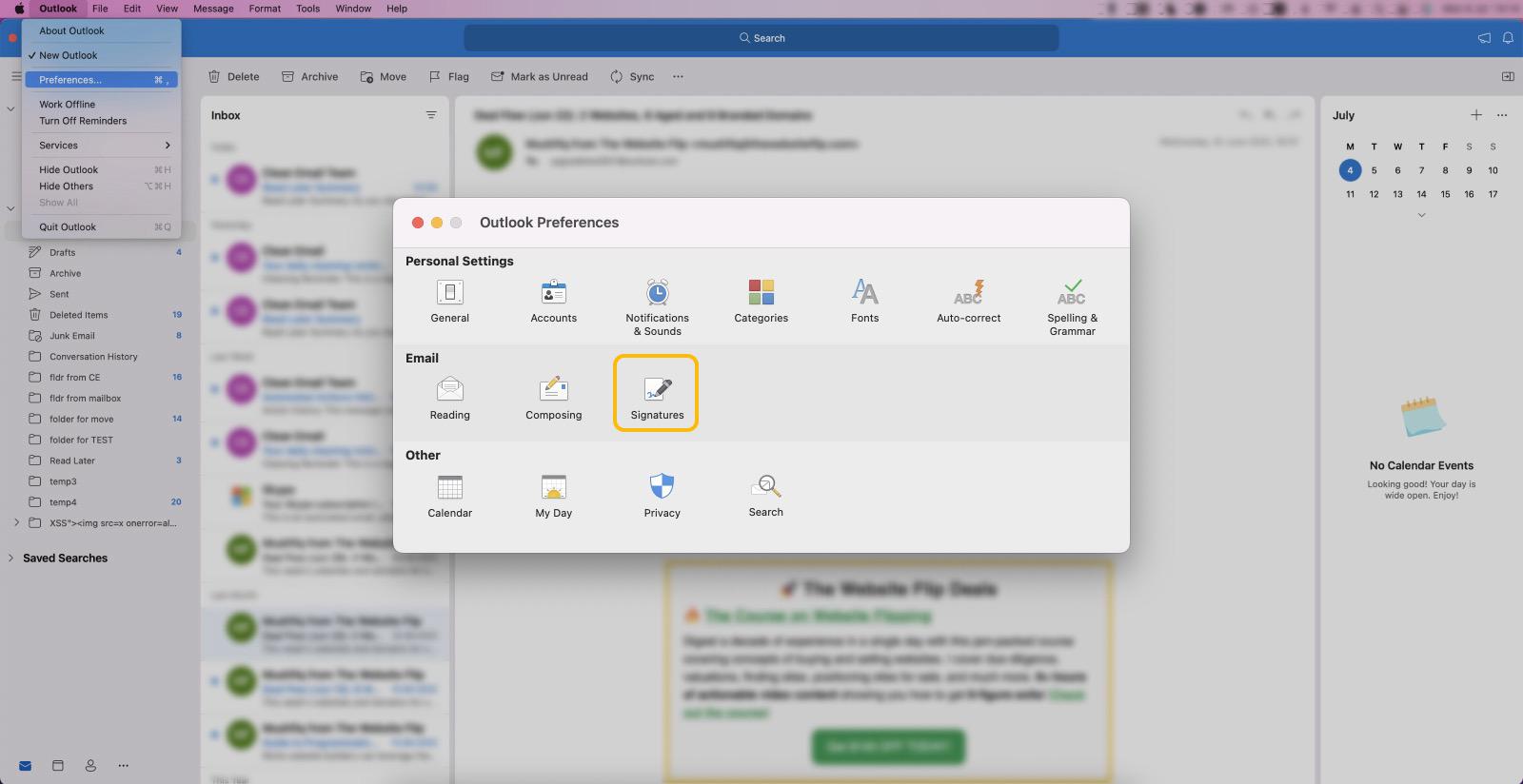 How To Create And Add Html Signature In Outlook