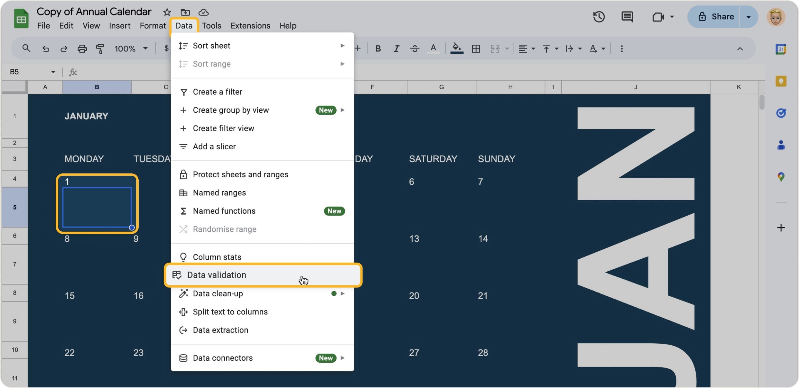 Create a Calendar in Google Sheets: Step-by-Step Guide 2025