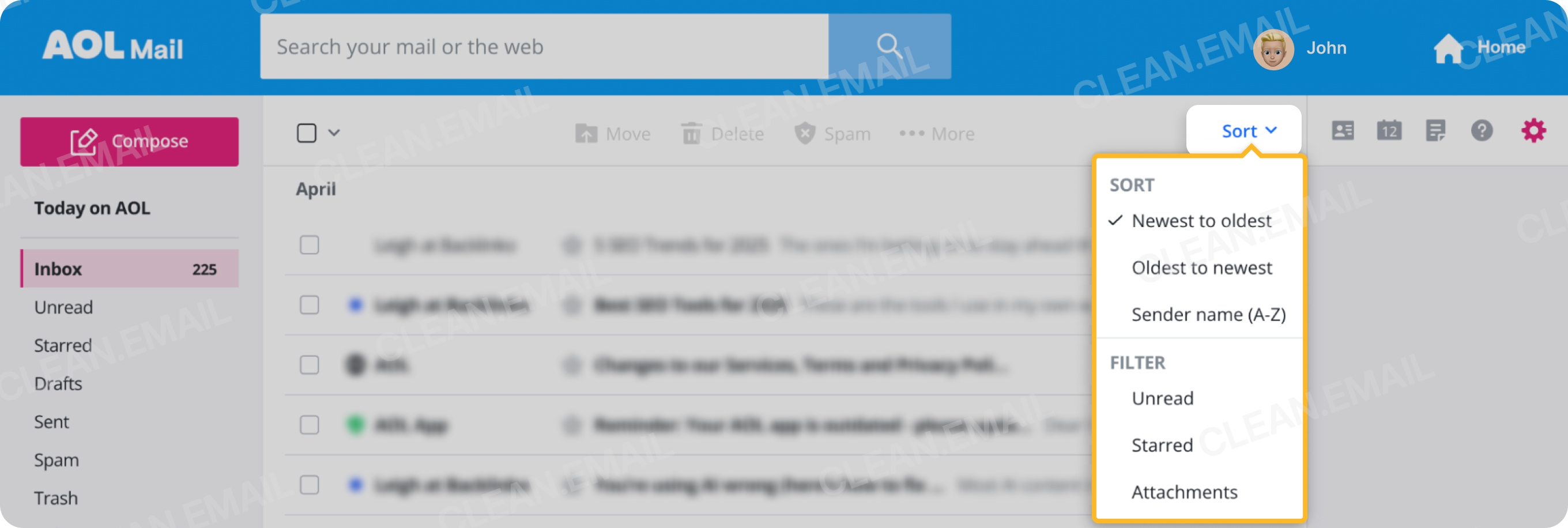 How To Clean Up AOL Mail Inbox And Keep It Organized In 2025