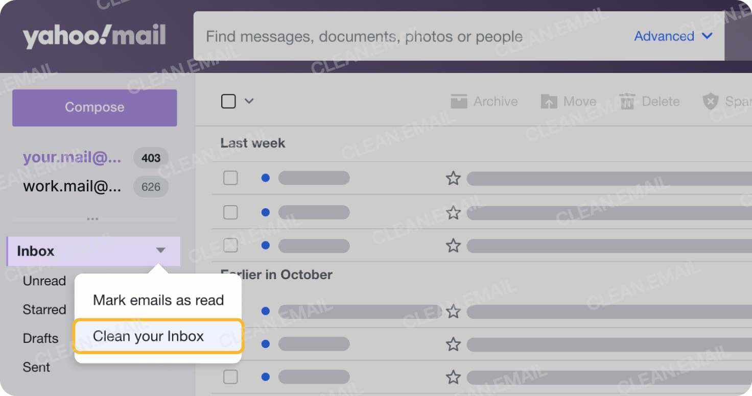 How To Clean Up Yahoo Mail Inbox And Delete Unwanted Emails