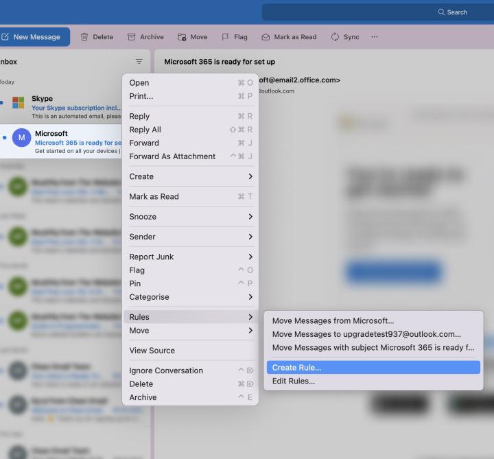 How To Create A Rule In Outlook To Filter Emails
