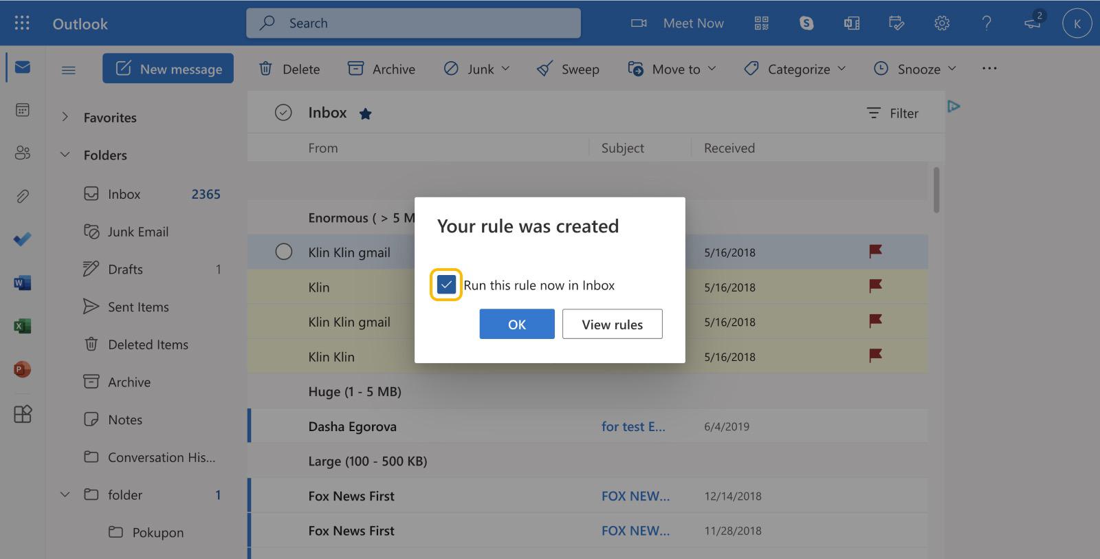 How To Create A Rule In Outlook To Filter Emails