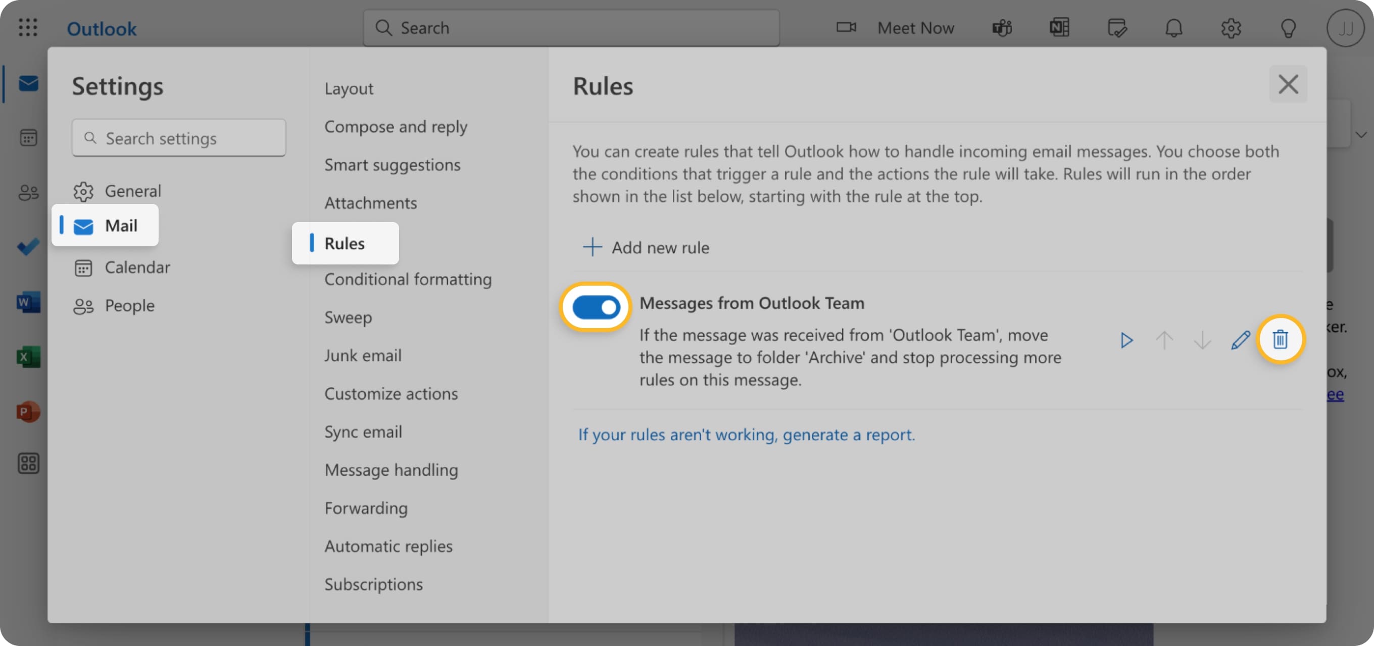 How To Create A Rule In Outlook To Filter Emails
