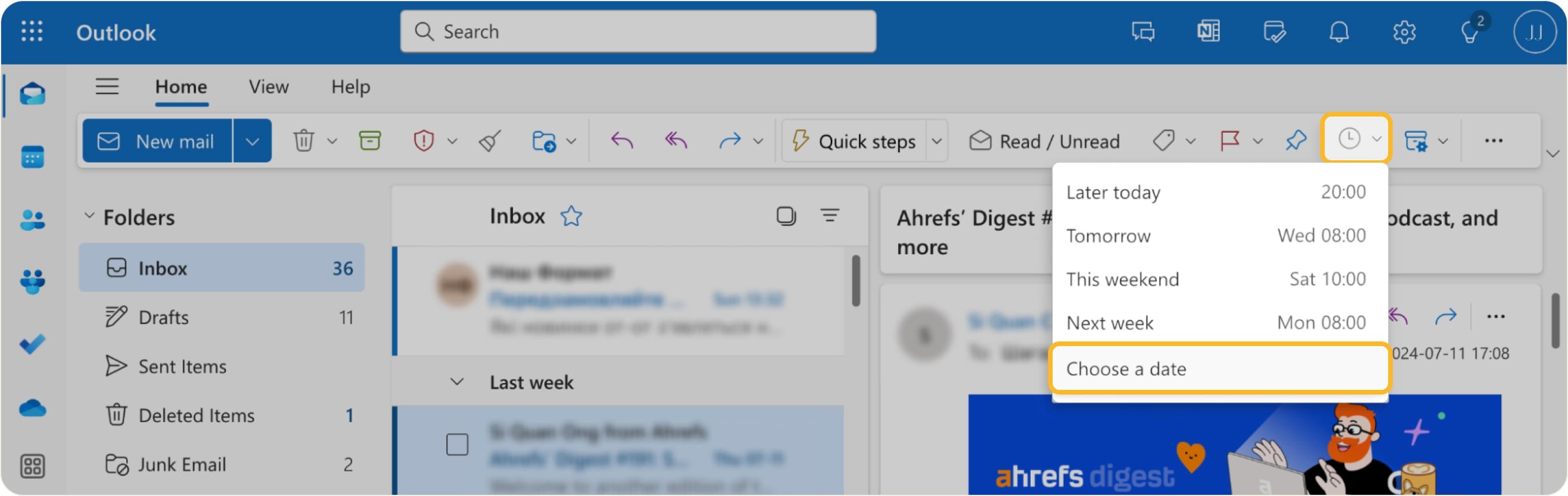 Snoozing an Email: What It Means and How to Do It