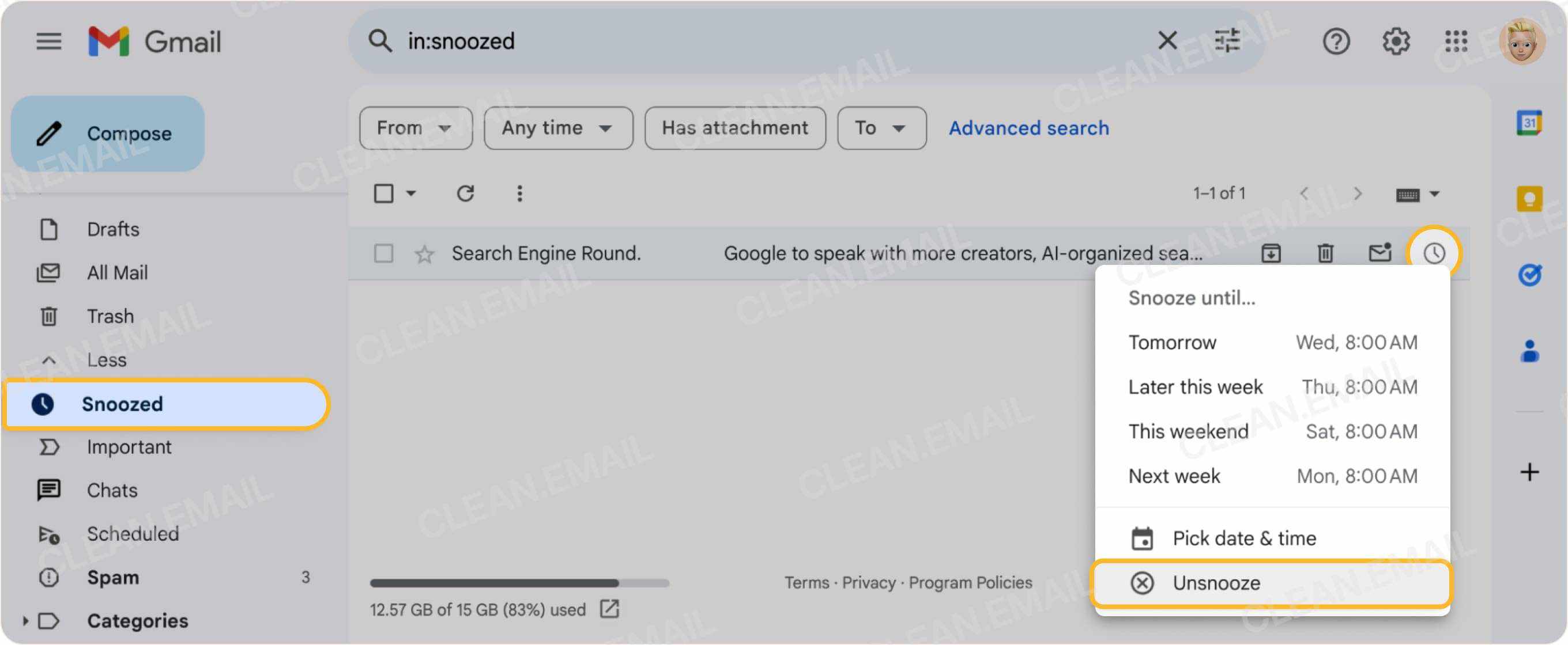 What Does Snooze Mean In Gmail And How To Use It In 2025