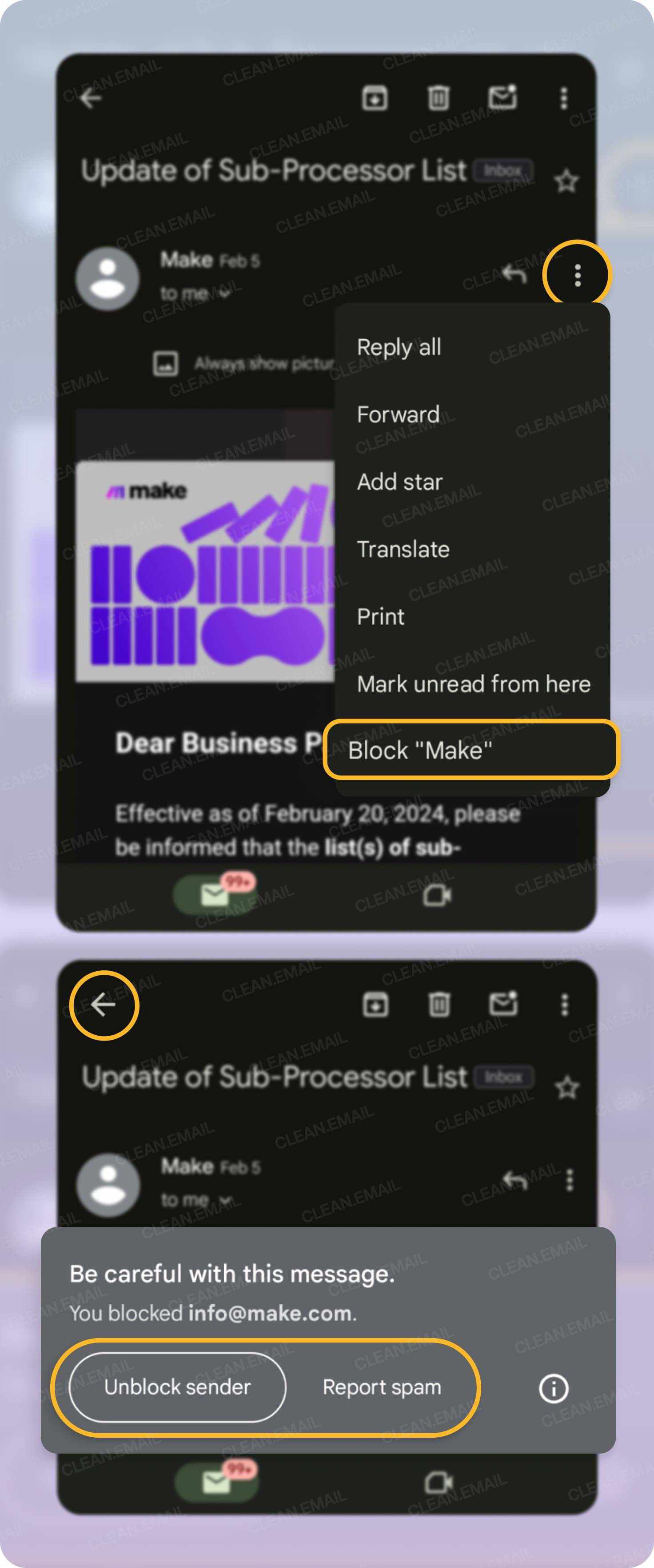 How To Block Emails On Android For Gmail, Yahoo, and Outlook