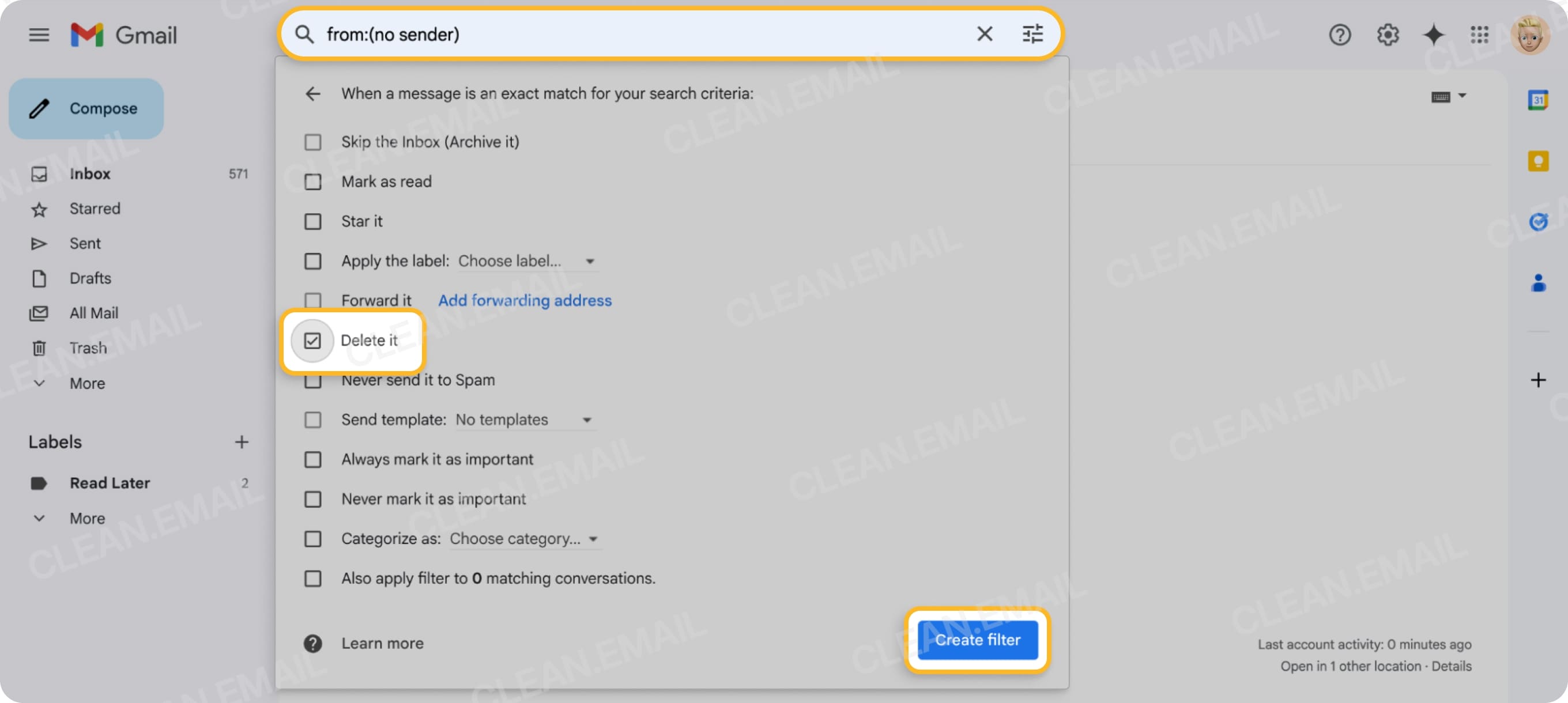 How To Block No Sender Emails On Gmail, Outlook, Yahoo