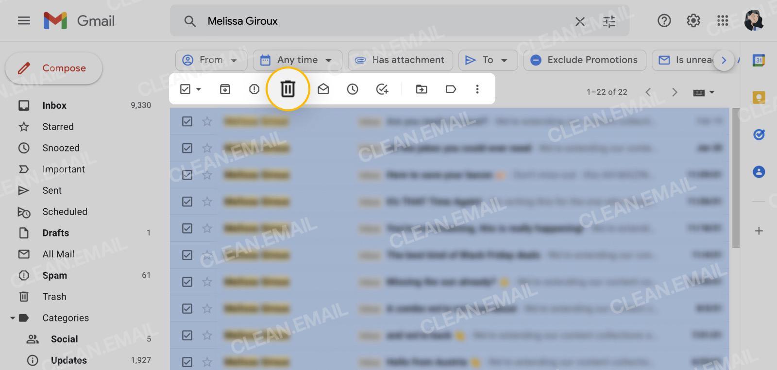 How to Delete All Emails from One Sender: Gmail & Other Apps