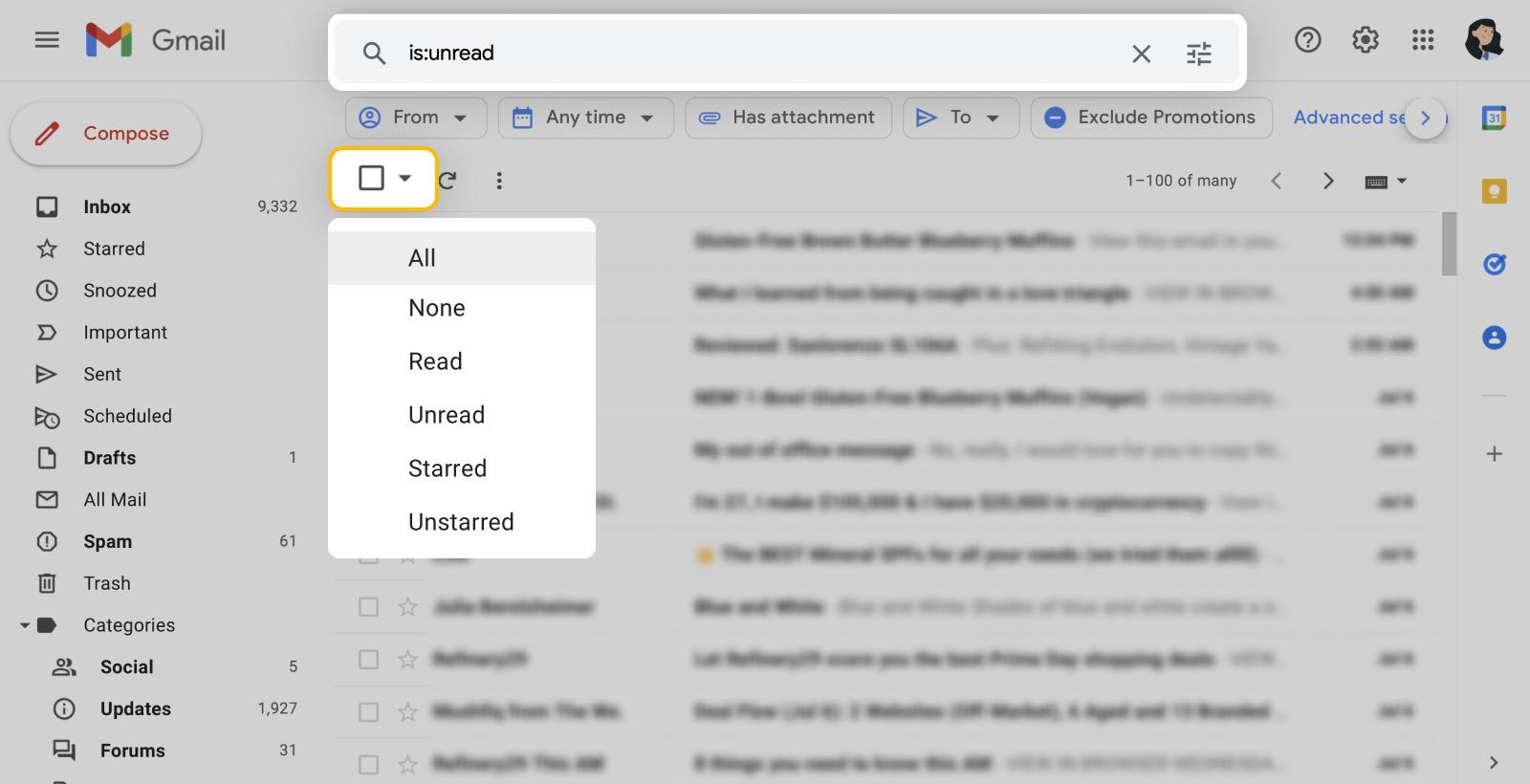 Mass Select and Delete More Than 50 Emails Easily in Gmail