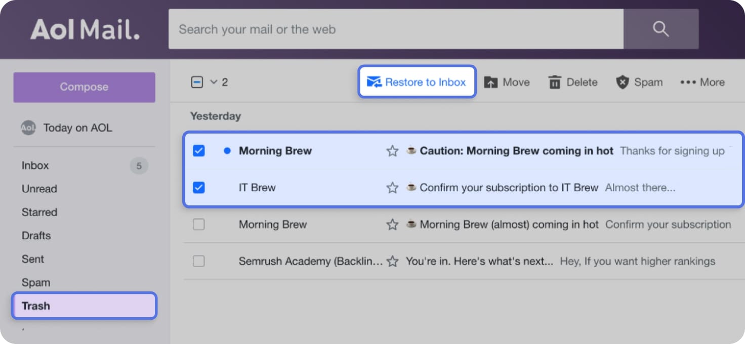 Recover Deleted AOL Emails: What You Need to Know