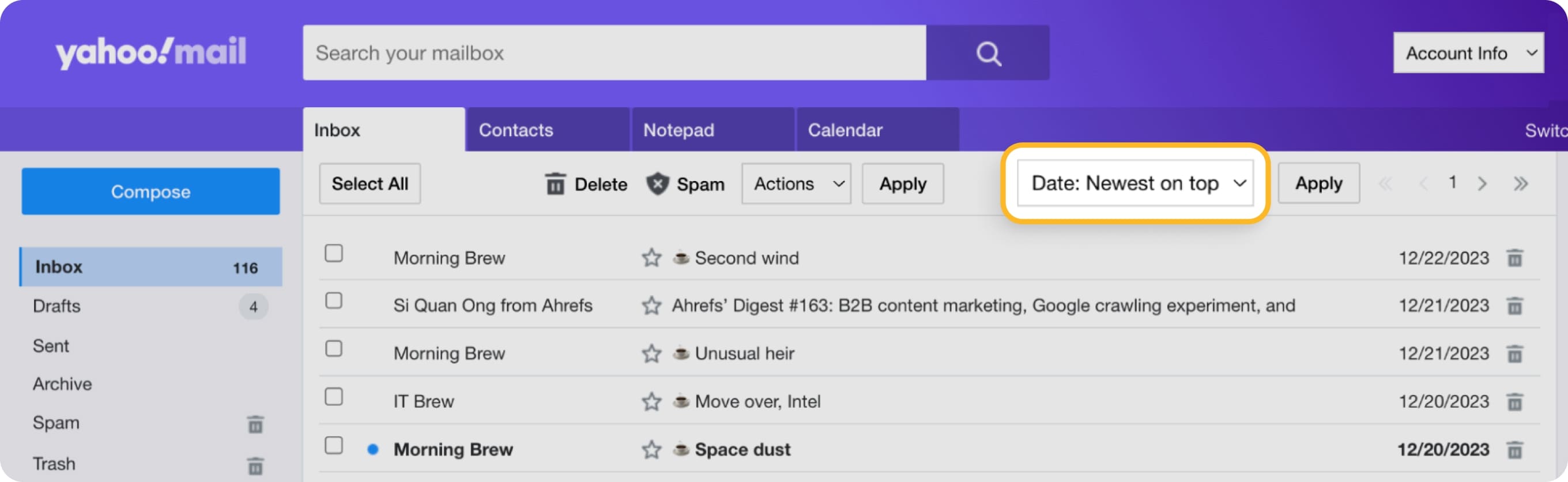 Yahoo Mail Sort By Sender: A Step-by-step Guide For 2025
