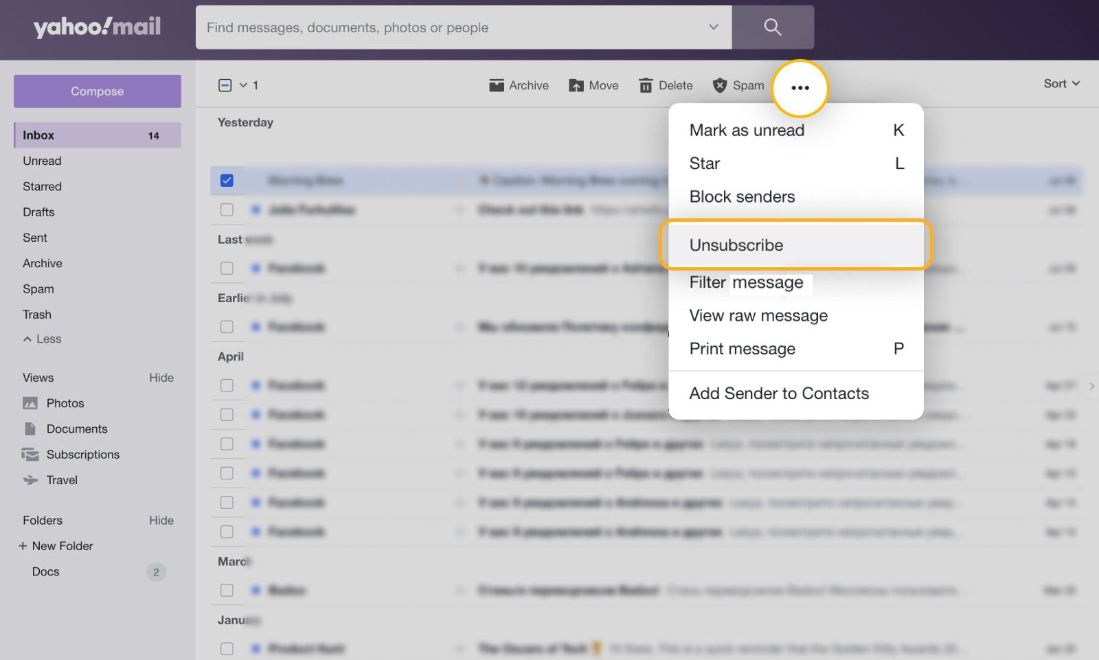 How to Unsubscribe and Resubscribe in Yahoo Mail