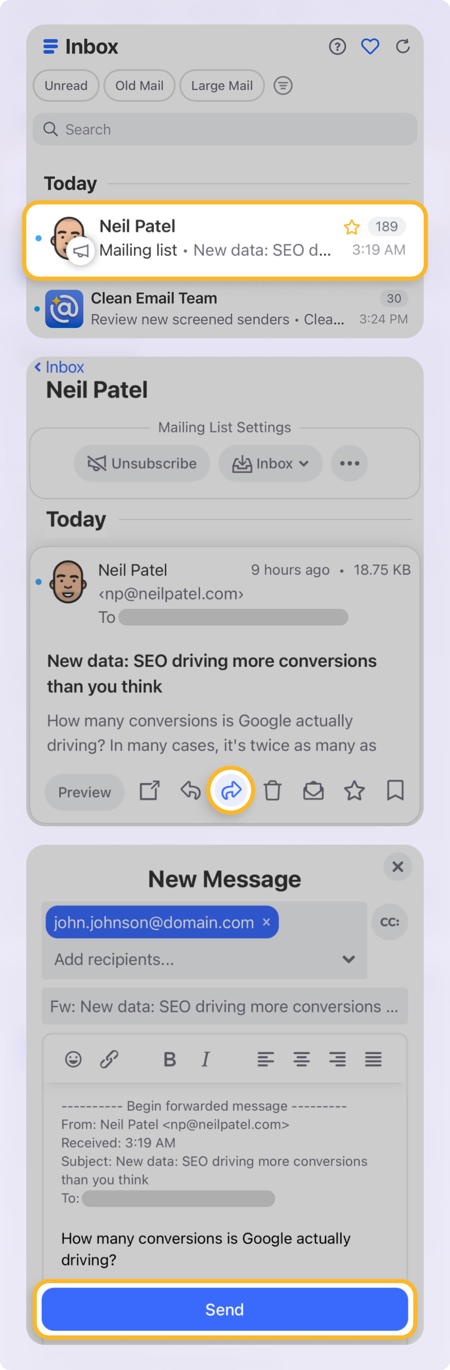 How To Forward An Email On iPhone Manually And Automatically